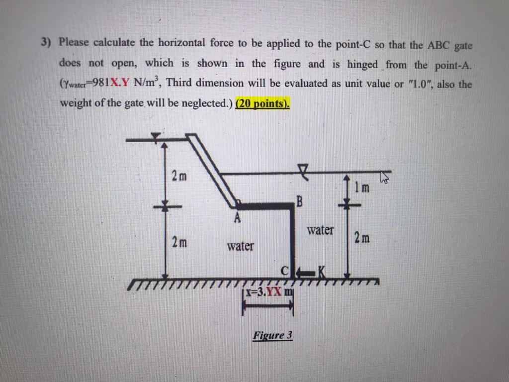 Solved 3) Please calculate the horizontal force to be | Chegg.com