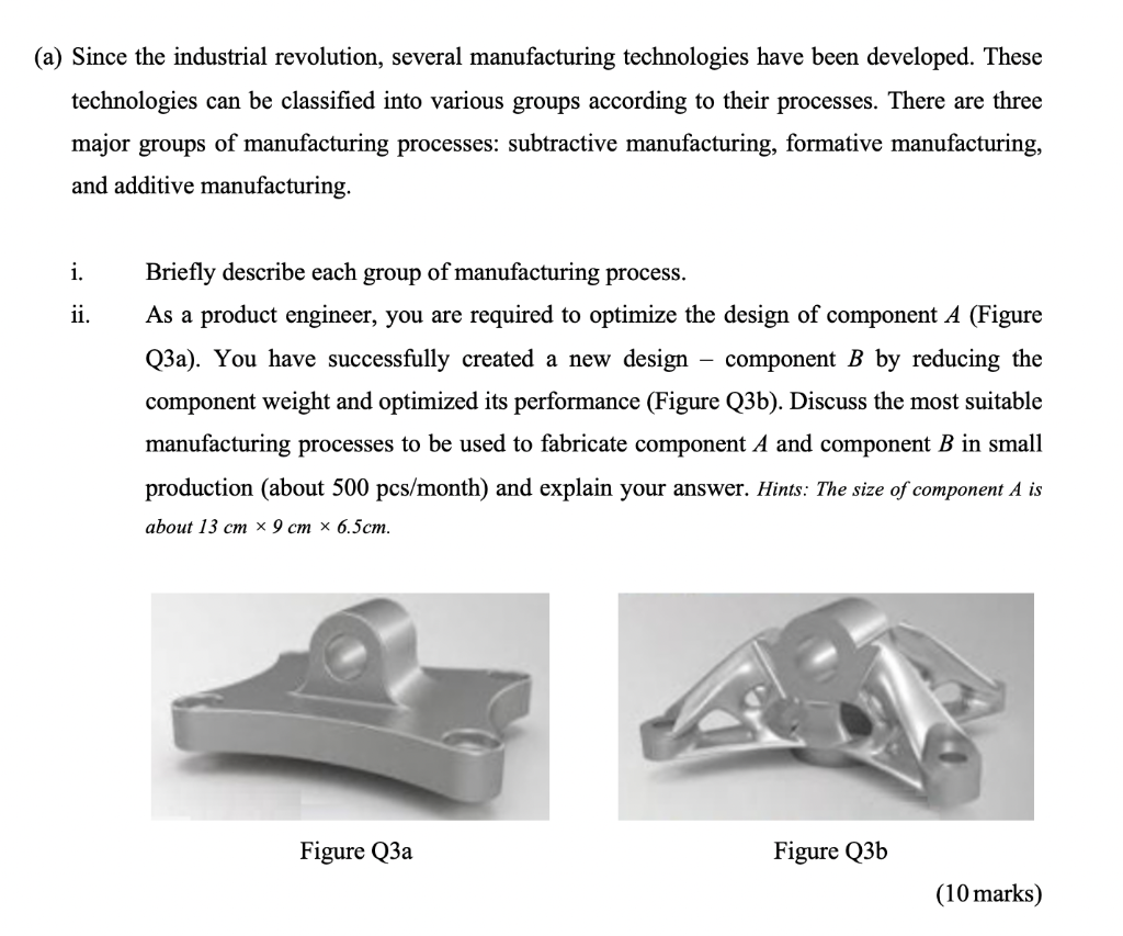 Solved (a) Since the industrial revolution, several | Chegg.com