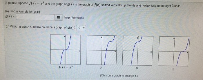 Solved (1 point) Suppose f() and the graph of gx) is the | Chegg.com