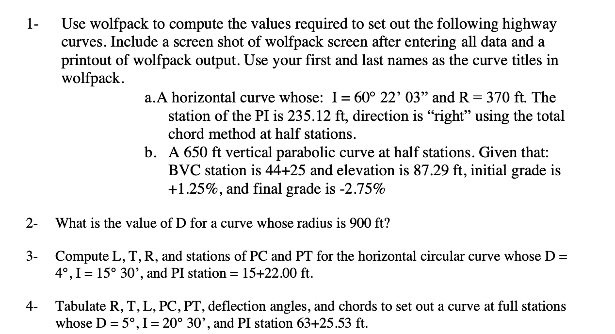 Solved 1- Use wolfpack to compute the values required to set | Chegg.com