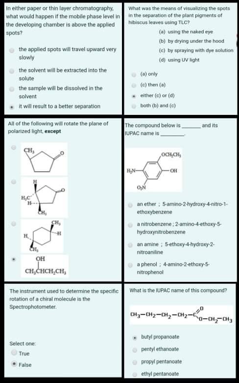 Solved What would be the effect if the solvent front is | Chegg.com