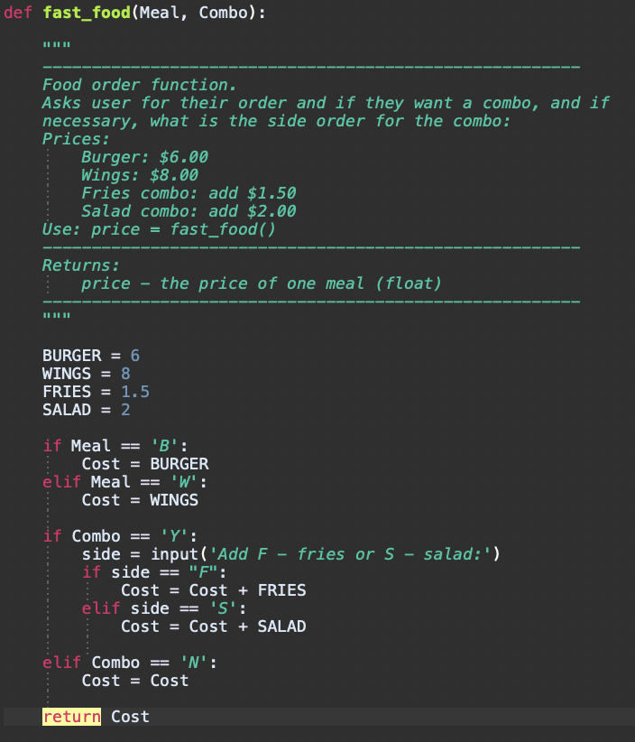 Solved Test various inputs: [' B′,N′ '] FAILURE fast_food() | Chegg.com