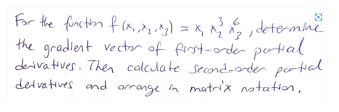 Solved For the function f(x1,x2,x3)=x1x23x36, determme the | Chegg.com