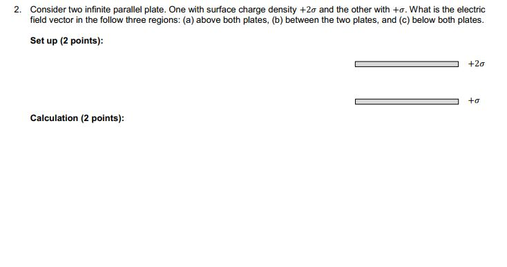Solved 2. Consider two infinite parallel plate. One with | Chegg.com