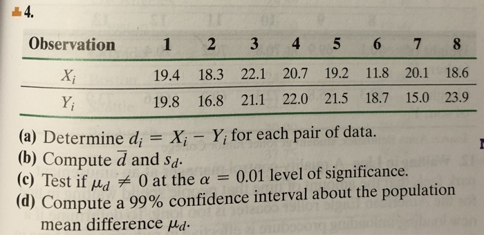Solved In Problems 3 and 4, assume that the differences are | Chegg.com