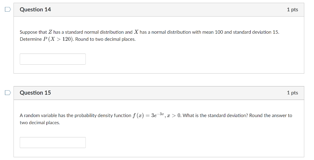 Solved Suppose that Z has a standard normal distribution and | Chegg.com