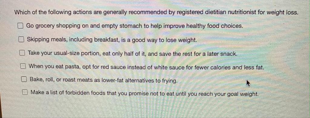 Solved Which of the following actions are generally | Chegg.com