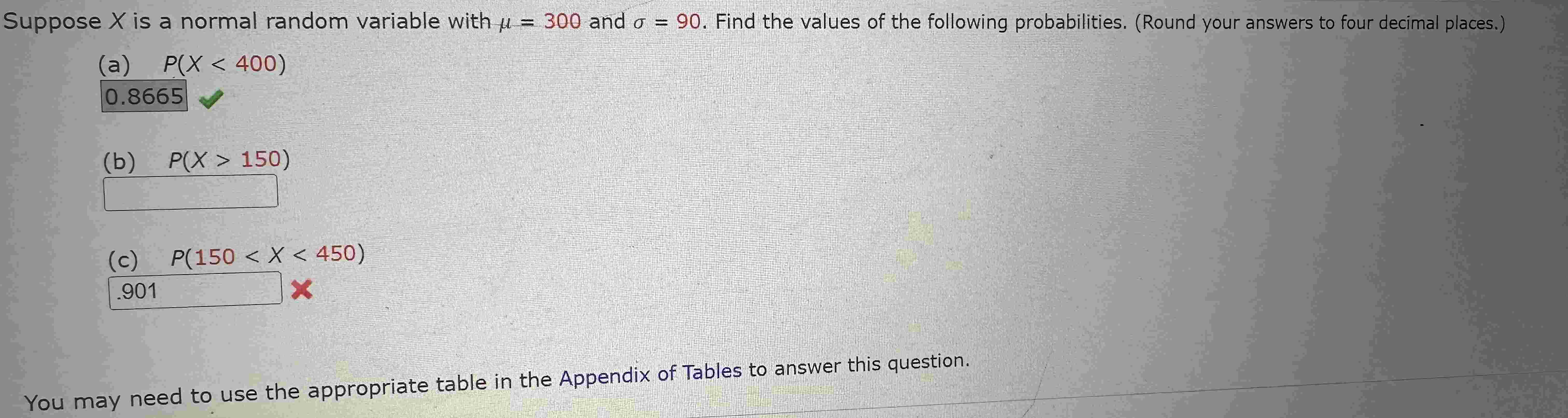 Solved Suppose x ﻿is a normal random variable with μ=300 | Chegg.com