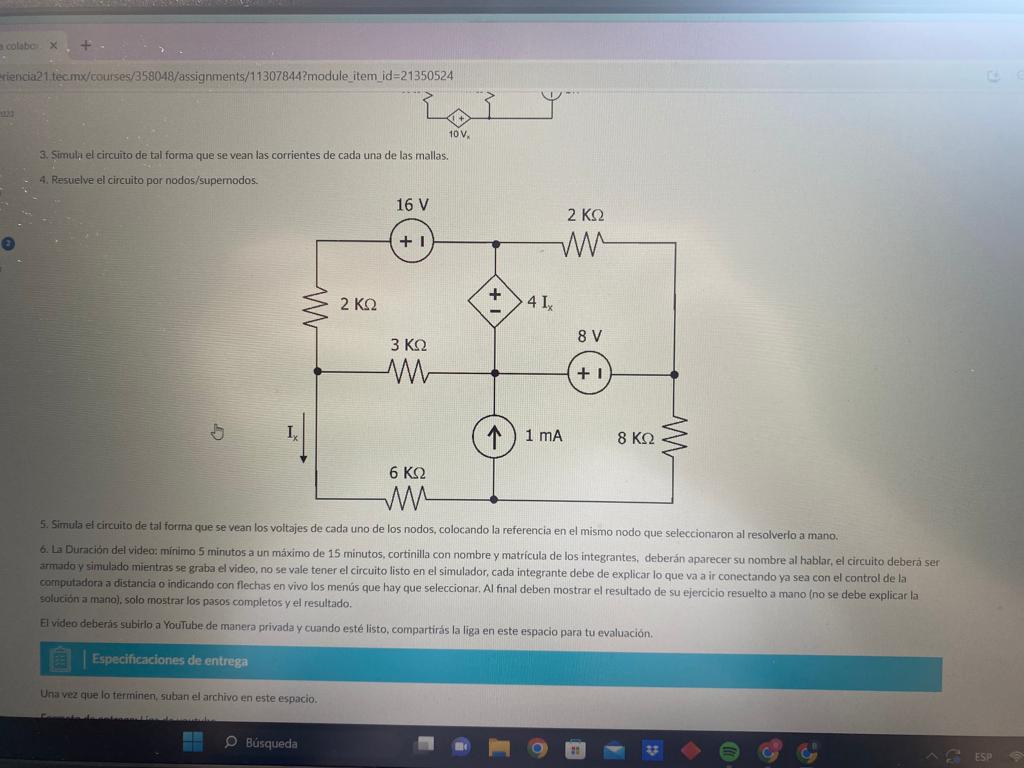 Solved 3. Simuli el circuito de tal forma que se vean las | Chegg.com