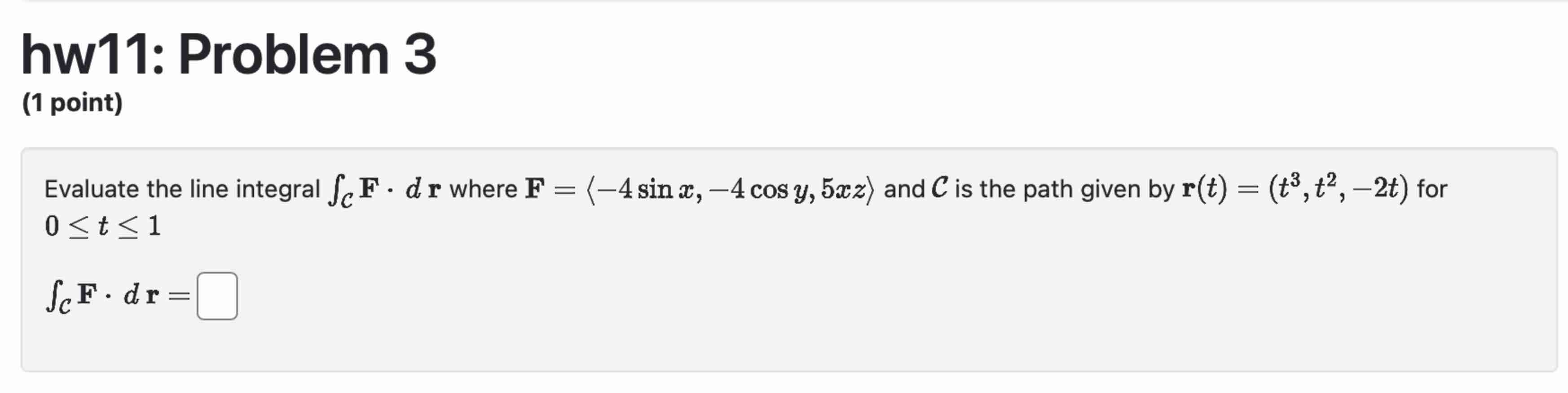 Solved Evaluate the line integral ∫C﻿F*dr ﻿where | Chegg.com