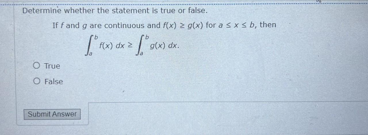 Solved Determine whether the statement is true or false. If | Chegg.com