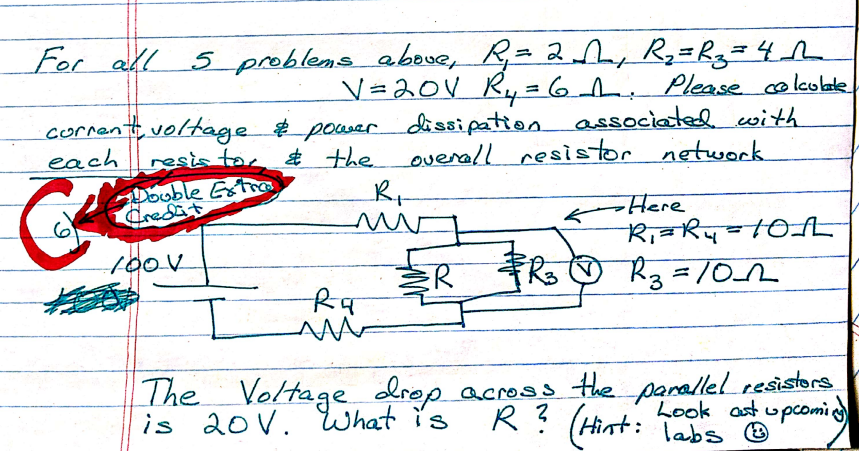 Solved Resiston Network Problems: 2) R1R2R3R4For all 5 | Chegg.com