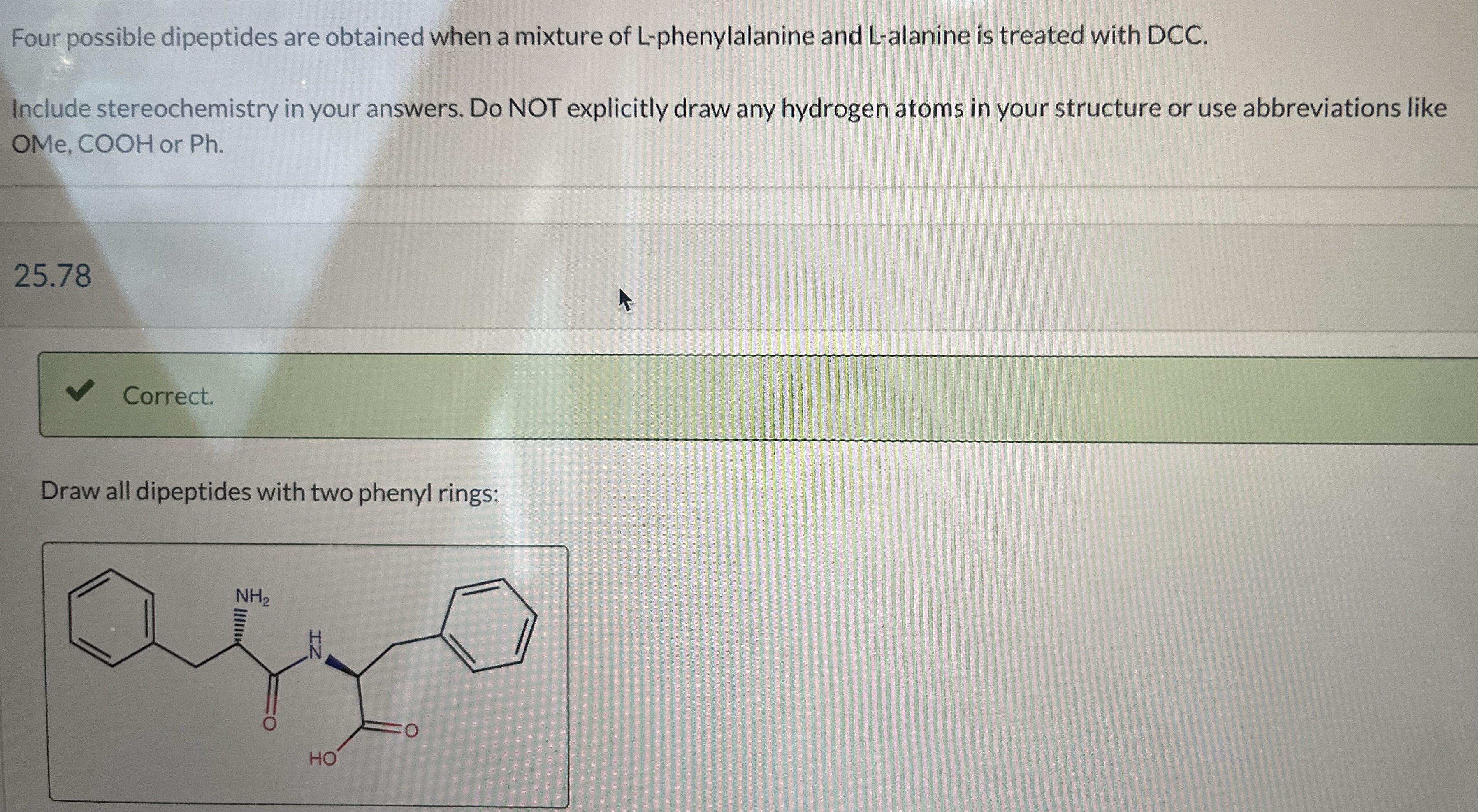 Solved Four possible dipeptides are obtained when a mixture | Chegg.com
