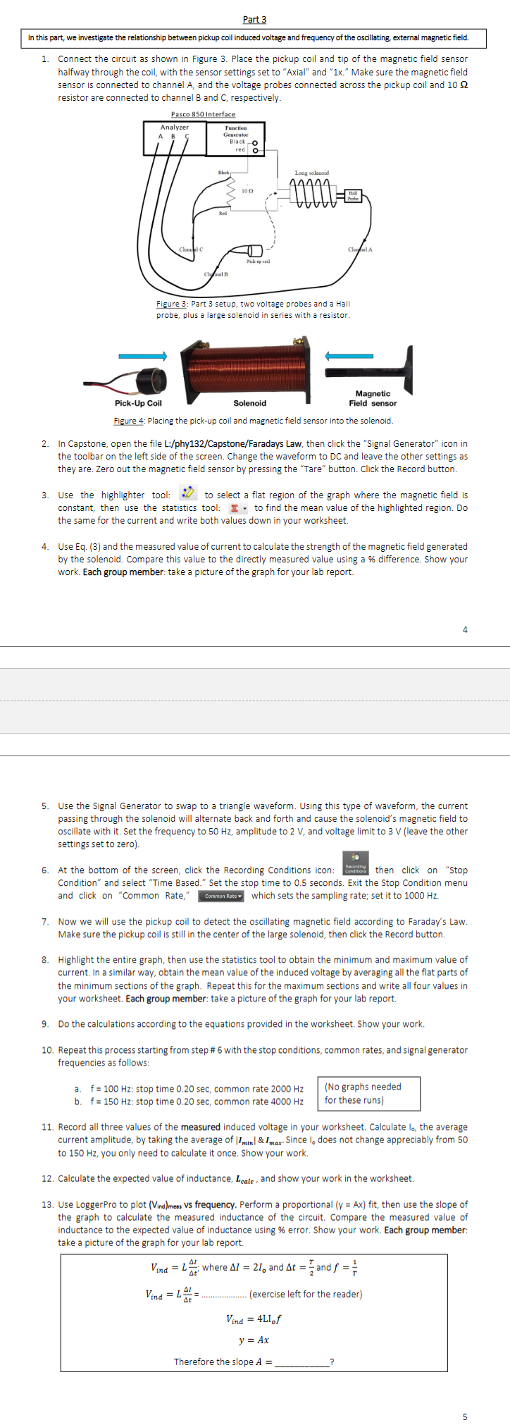 Solved In Part 3, was the V ind vs. f graph linear? What | Chegg.com