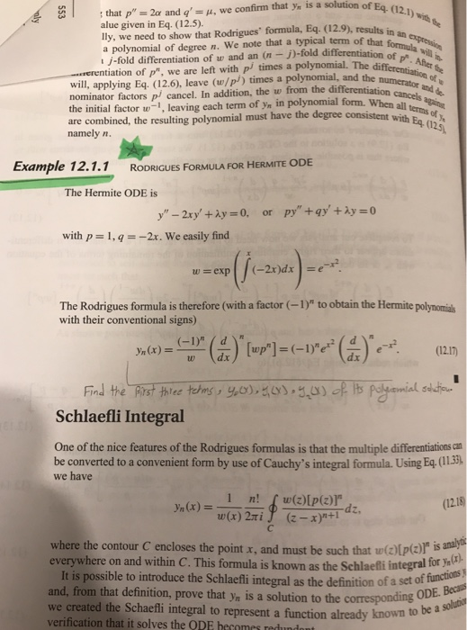 Solved The Solution Of A Second Order Sturm Liouville