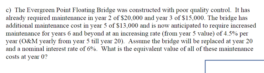 Arithmetic and Geometric Gradient (DRAW the Cash Flow | Chegg.com