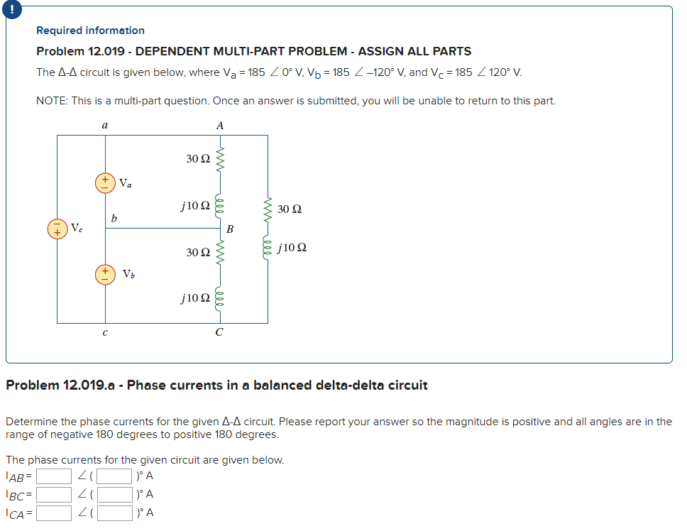 Solved Required information Problem 12.019 - DEPENDENT | Chegg.com