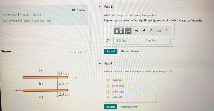 Solved Part A Review Assume that I 13 A (Figure 1) You may | Chegg.com