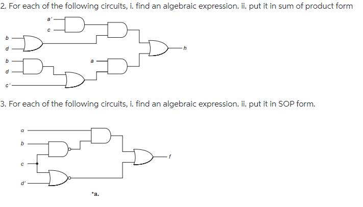 Solved 3. For each of the following circuits, i. find an | Chegg.com
