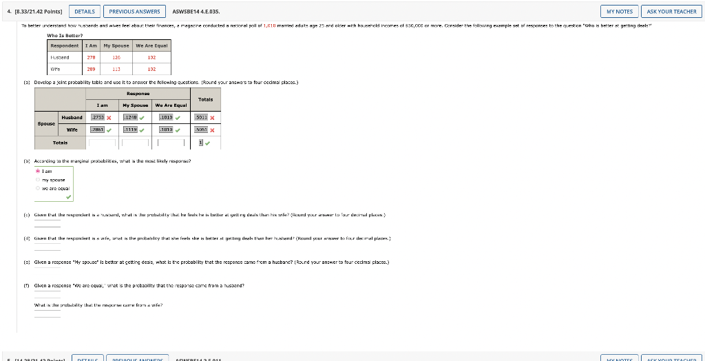 Solved I am Tip soduse ma ara cqual \{2] Ghen a response "My | Chegg.com