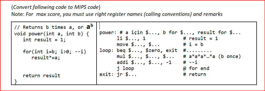 Solved (Convert following code to MIPS code) Note: For max | Chegg.com Solved (Convert following code to MIPS code) Note: For max | Chegg.com