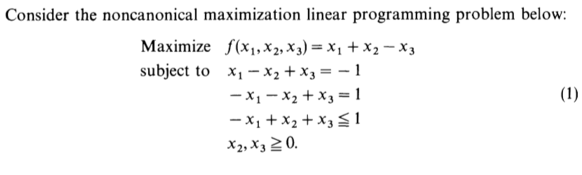 Solved Consider the noncanonical maximization linear | Chegg.com