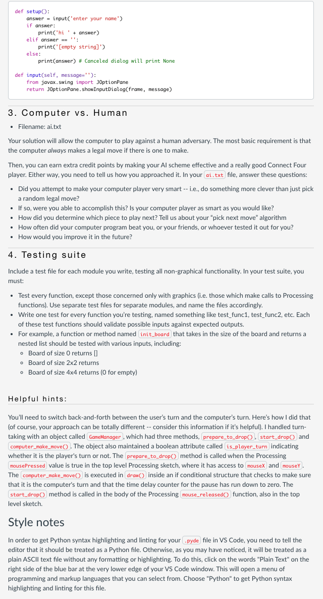 Solved For this project, you'll write a graphical game of | Chegg.com