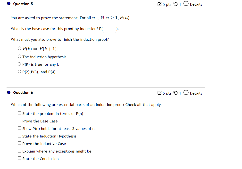 Solved You are asked to prove the statement: For all | Chegg.com