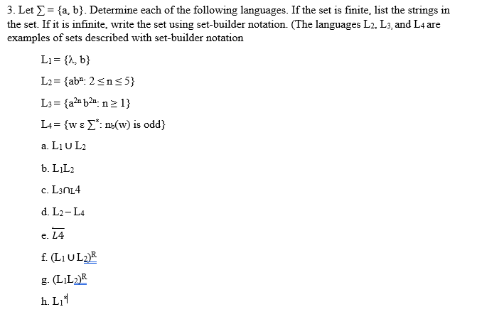 Solved 3. Let 2-(a, b). Determine each of the following | Chegg.com