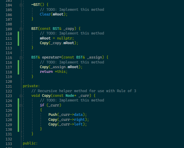 Solved ∼BST( ) \{ // TODO: Implement this method | Chegg.com