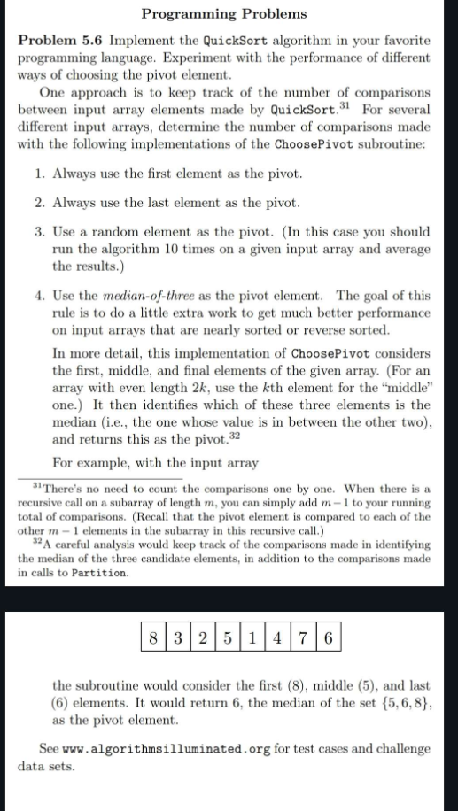 Solved For this program how would I sort the array in the | Chegg.com