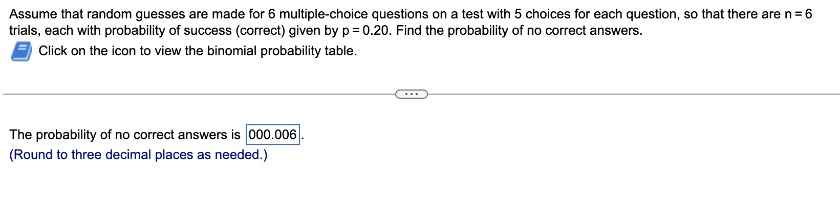 Solved Assume that random guesses are made for 6 | Chegg.com