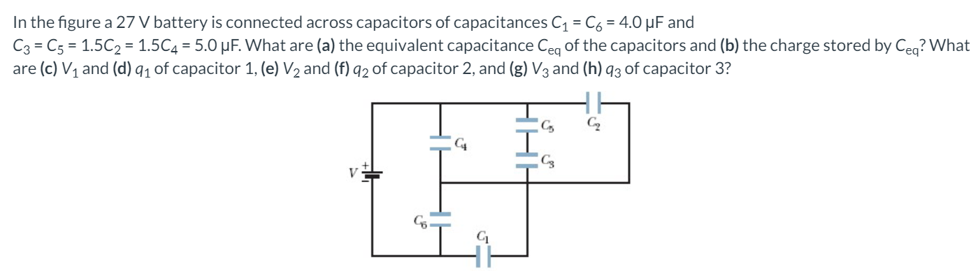 Solved In the figure a 27 V battery is connected across | Chegg.com