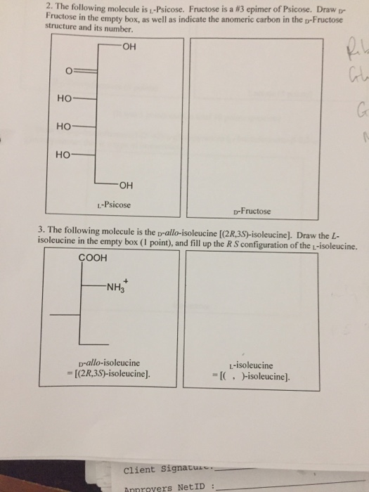 Solved 2. The following molecule is 1-Psicose. Fructose is a | Chegg.com