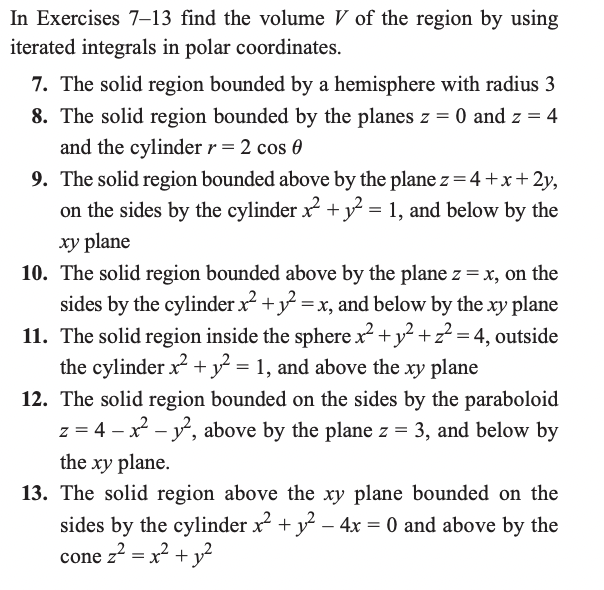 Solved #9 , and #11 Polar Coordinates and Double Integrals. | Chegg.com