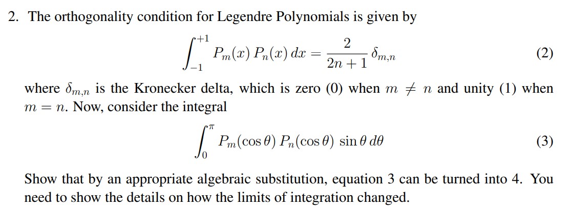 Solved Show me ﻿the steps to ﻿solveThe orthogonality | Chegg.com