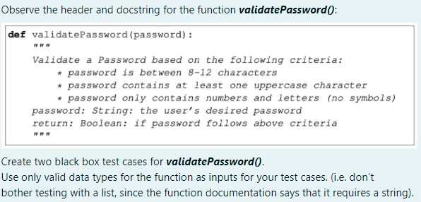 Solved Observe the header and docstring for the function | Chegg.com