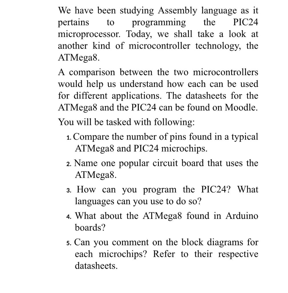 Solved to We have been studying Assembly language as it | Chegg.com