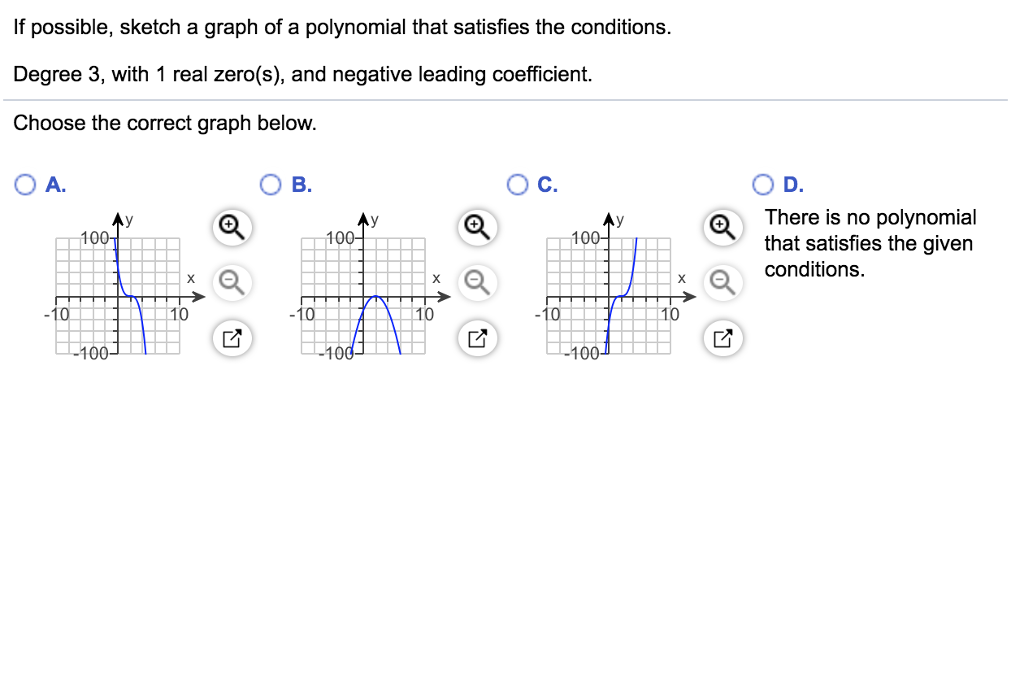 Solved If possible, sketch a graph of a polynomial that | Chegg.com