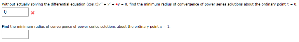 Solved Without actually solving the differential equation | Chegg.com