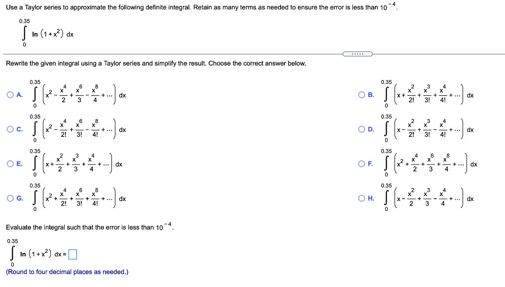 Solved Use a Taylor series to approximate the following | Chegg.com