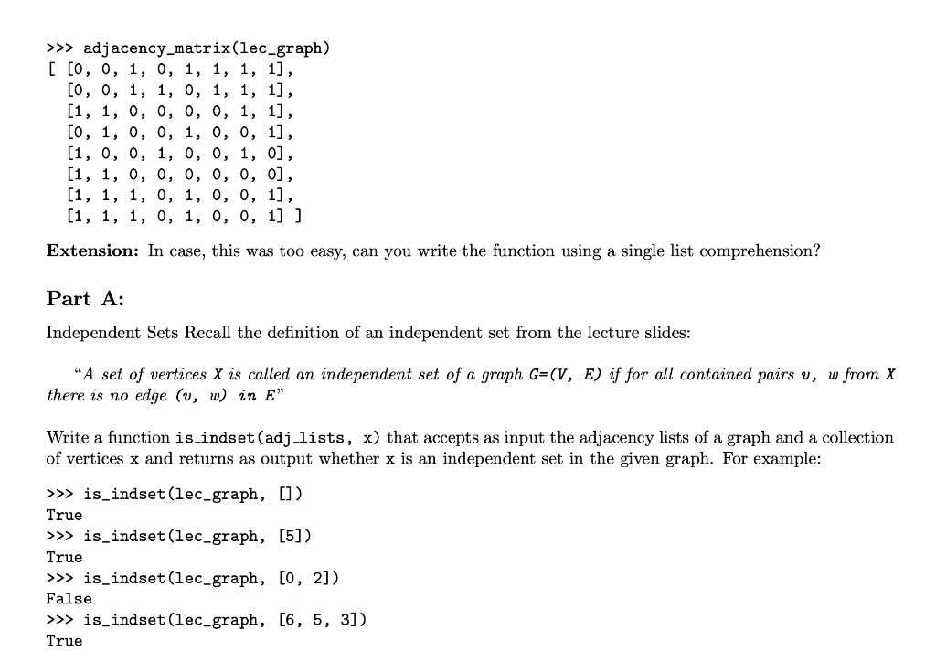 Task 2: Maximal Independent Set Problem Warmup: | Chegg.com