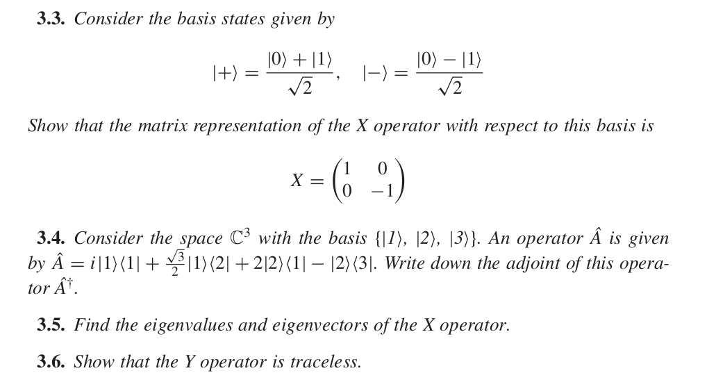 3.3. Consider the basis states given by | Chegg.com