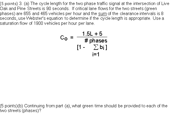 Solved (5 points) 3. (a) The cycle length for the two phase | Chegg.com