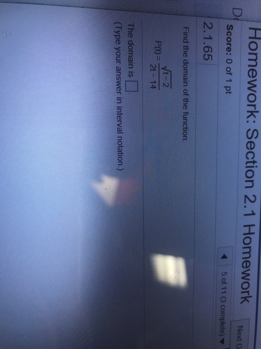 Solved Homework: Section 2.1 Homework Score: 0.38 of 1 pt 11 | Chegg.com Solved Homework: Section 2.1 Homework Score: 0.38 of 1 pt 11 | Chegg.com