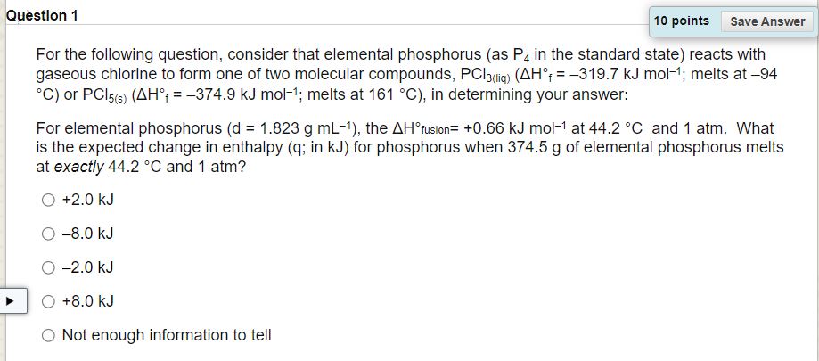 Solved For the following question, consider that elemental | Chegg.com