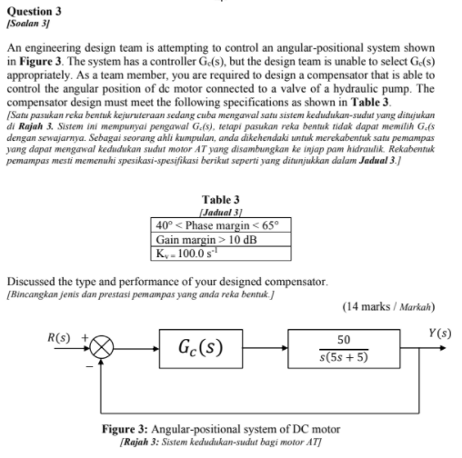 Solved Question 3 Soalan 3] An engineering design team is | Chegg.com