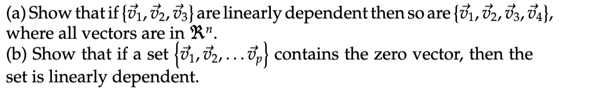 Solved (a) ﻿Show that if {vec(v)1,vec(v)2,vec(v)3} ﻿are | Chegg.com