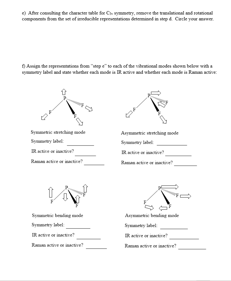 Solved 1. The molecule PF3 is a trigonal pyramidal molecule | Chegg.com