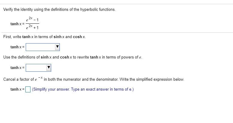 Solved Verify the identity using the definitions of the | Chegg.com